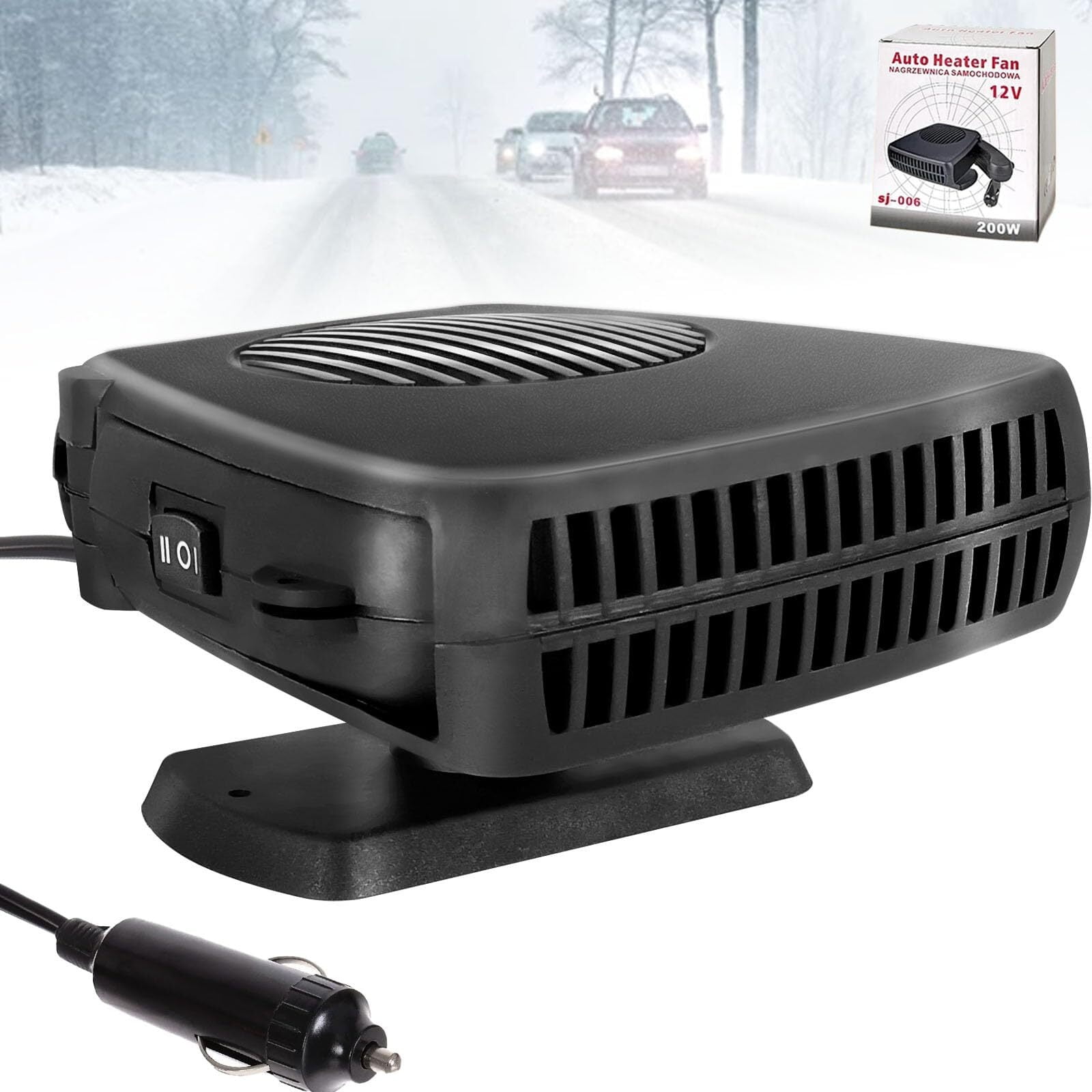 Car Heater,12V 150W Anti-Fog Portable Car Heater,Fog Car Defroster That ...