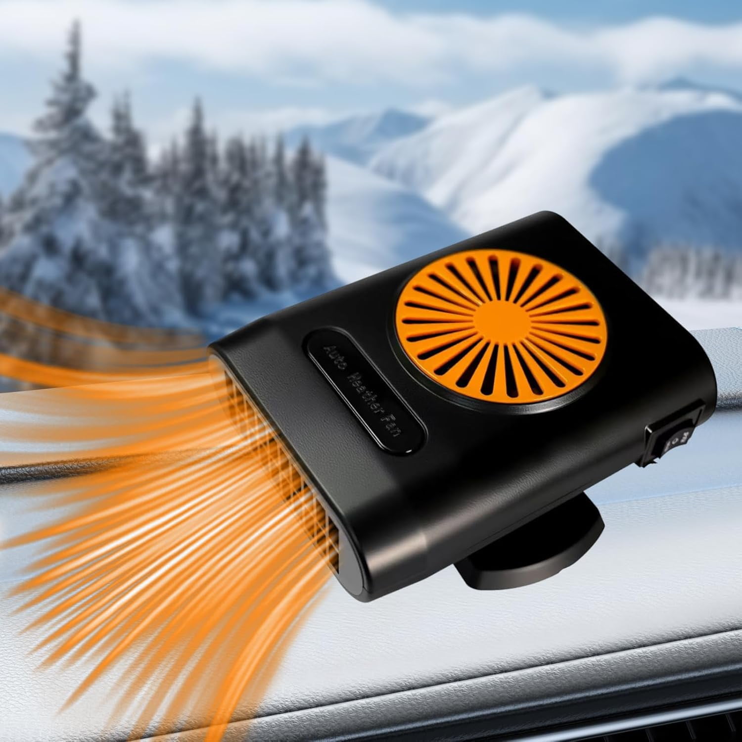 Car Heater 12V 200W Fast Heating Defrost Defogger Automobile Windscreen ...