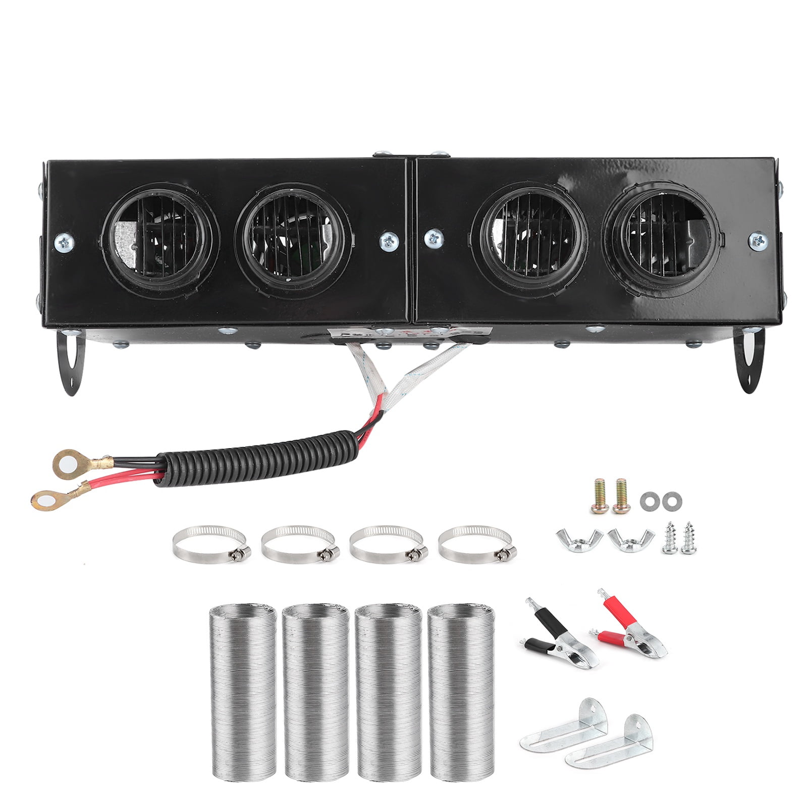 Car Heater Defogger, 12V 4-Hole Heating Fan Defroster, 800W Auto ...