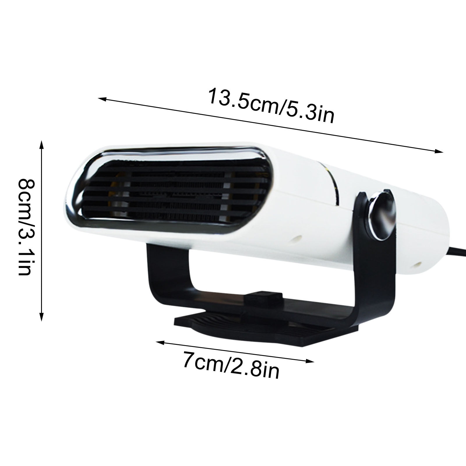Car Heater Vehicle Fan 2 in1 12V/24V Portable 30 Seconds Fast Heating ...