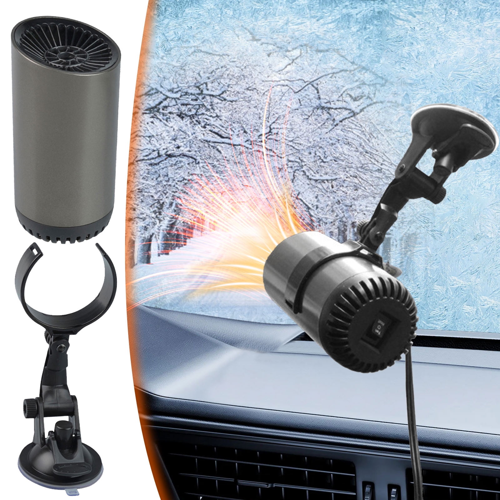 Car Heater for Window | Fast Heating 12V Portable Car Heater | Defrost ...
