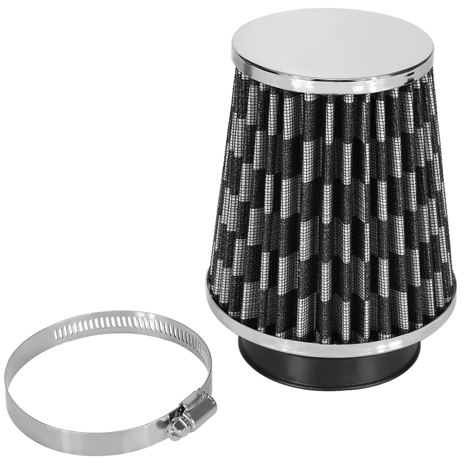 Car High Flow Cold Air Filter Intake Induction Kit High Power Mesh Cone ...
