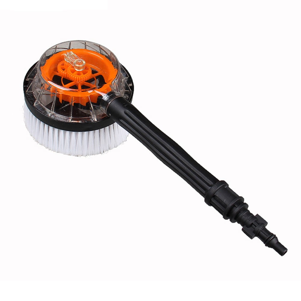 Car High Pressure Rotary Round Brush Water Cleaning Washing Brush Rigid ...
