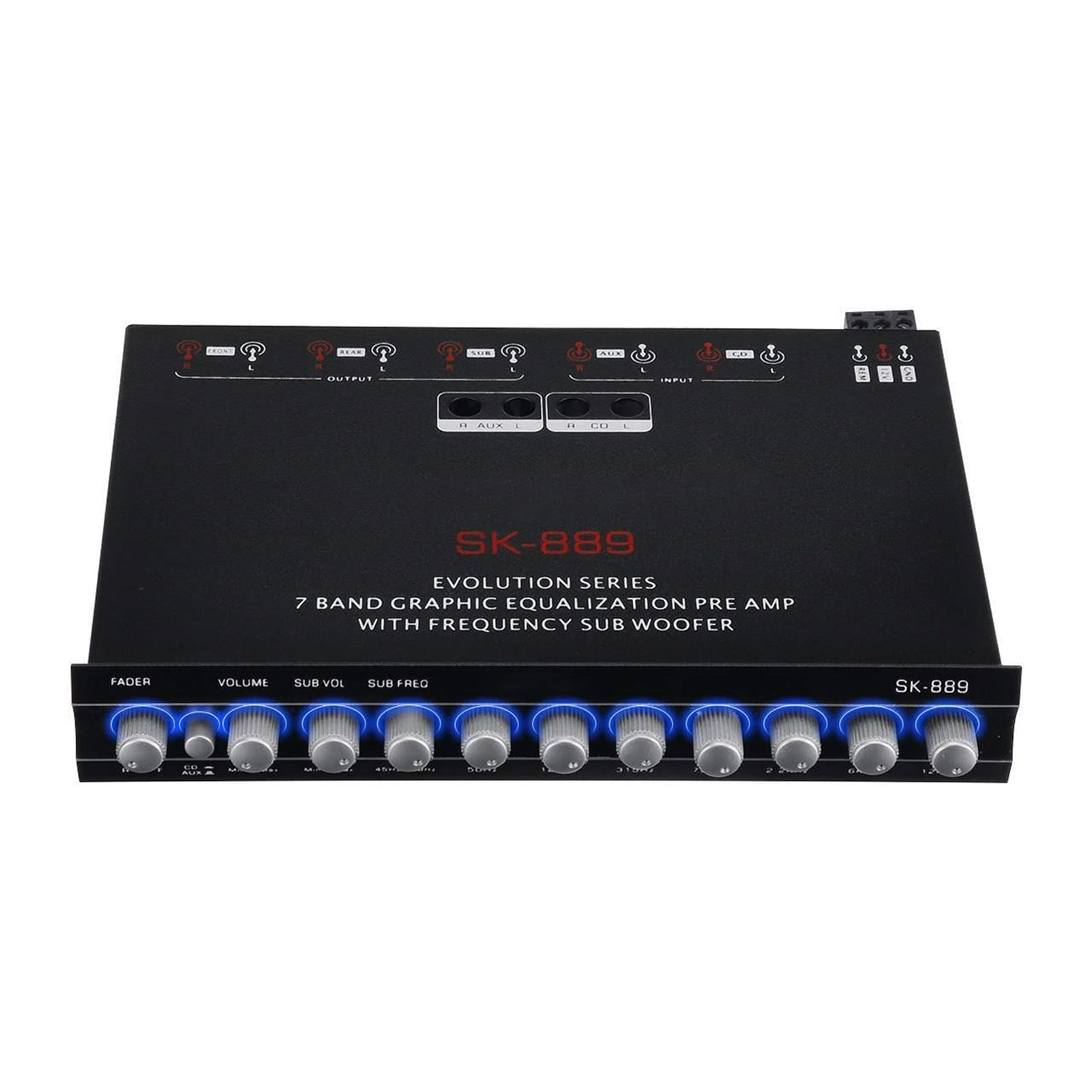 Car Home Audio Power HIFI Amplifier 7 Channel 12V Car Digital Amplifer ...