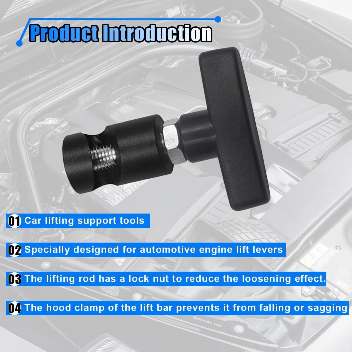 Car Hood Prop Rods, Hood Prop Tool Struts Holder, Hood Stay Stopper ...