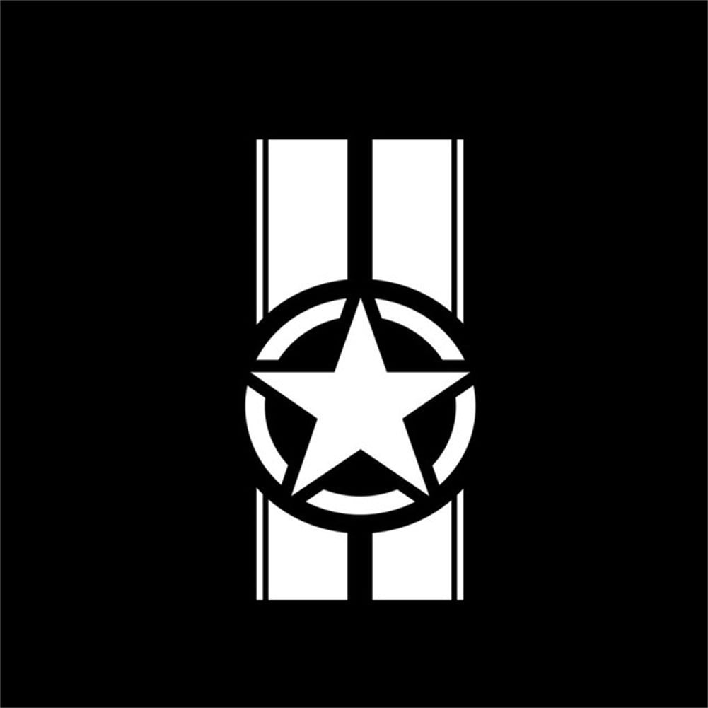 Car Hood Racing Sticker Decal for Jeep Vehicle 45*110CM - Waterproof ...