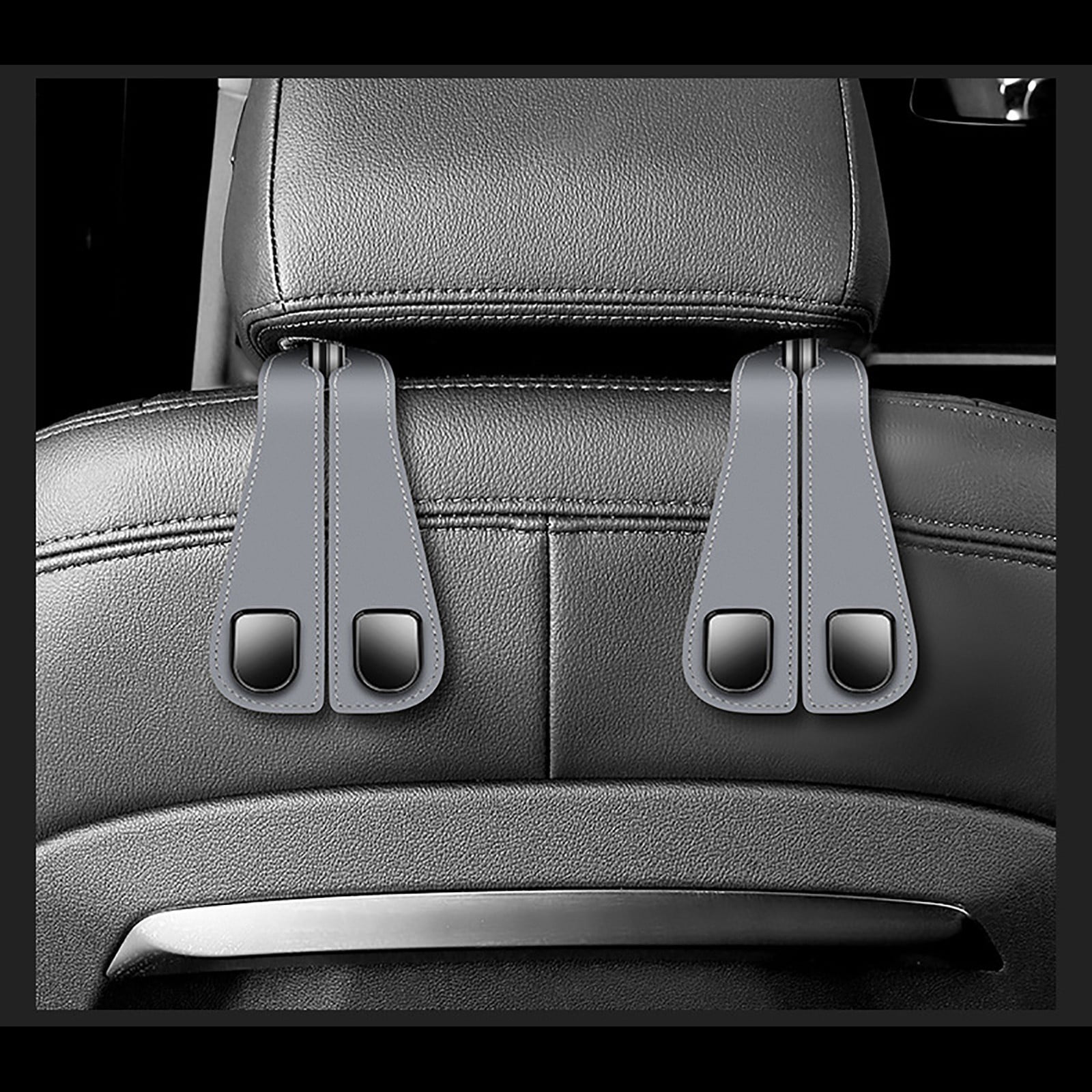 Car Hooks for Headrest, 2 Pack Heavy Duty Double Car Seat Hooks with ...