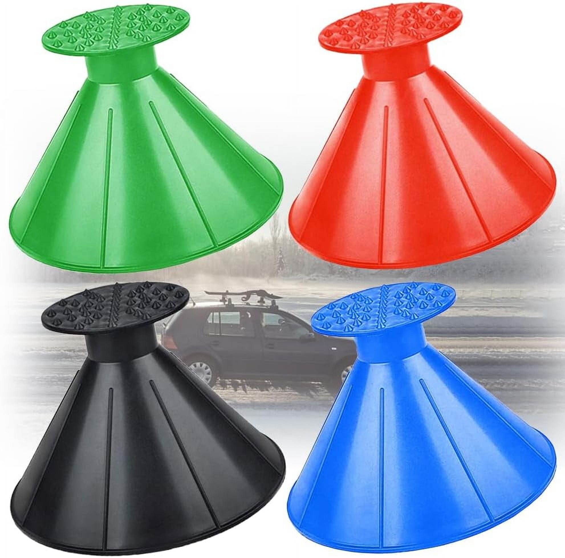 Car Ice Scrapers,Snow Scraper for Car Windshield,Portable Cone-Shaped ...