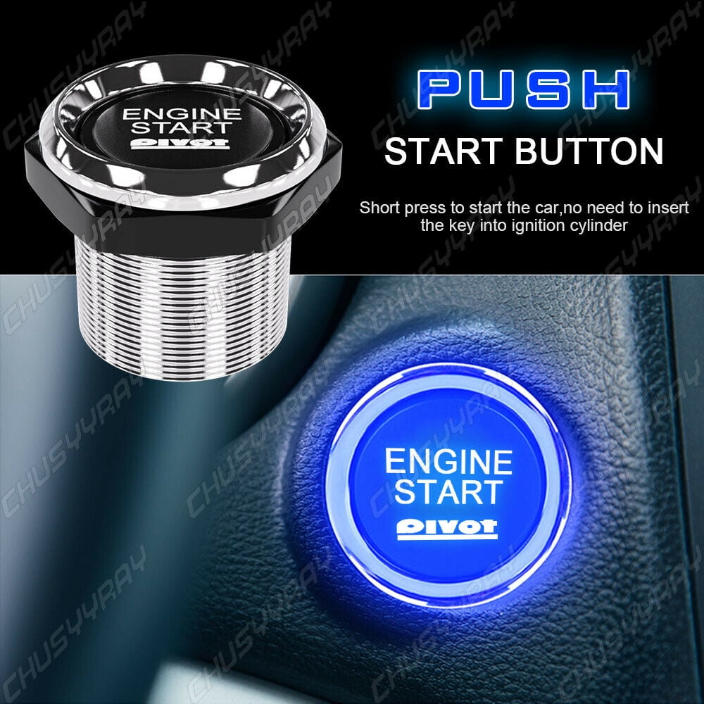 Car Ignition Switch 12V Engine Start Push Button Keyless Entry Starter ...
