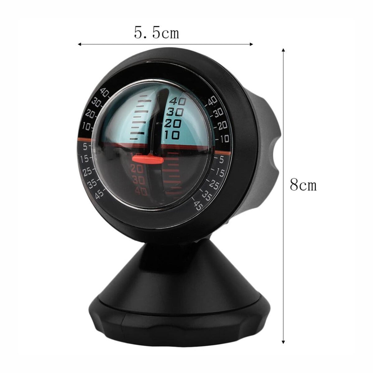 Car Inclinometer Tilt Gauge Indicator Gradient Angle Slope Level Meter ...