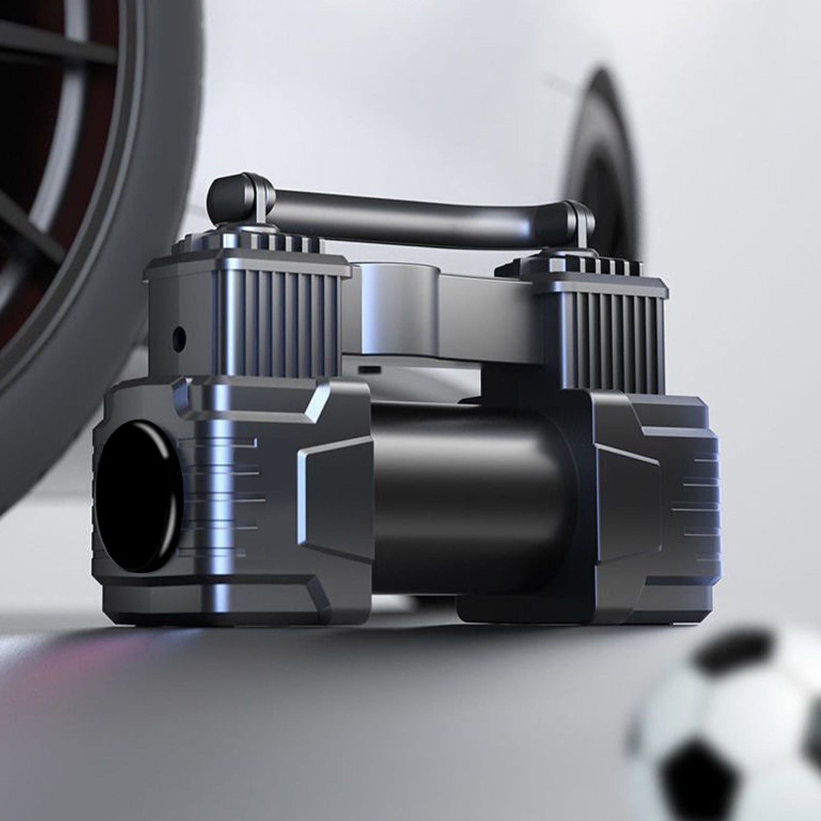 Car Inflatable Pump Vmvidoty Portable And Fast Dual Cylinder 12V Car ...