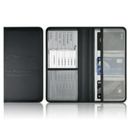 MKDAQIQIU Universal Car Document Holder 1 pack - PU Leather Insurance ...