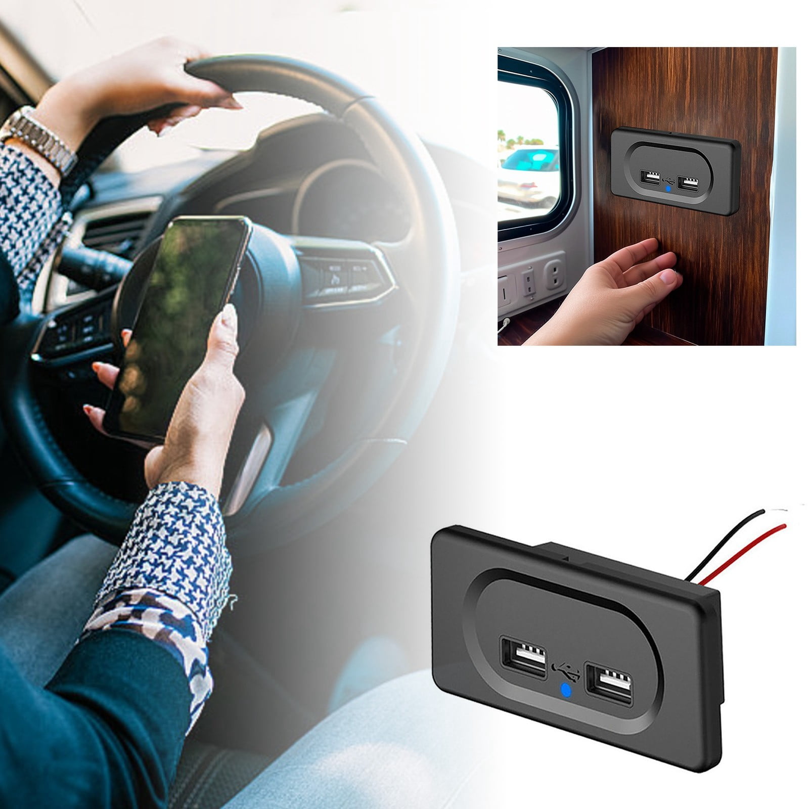 Car Interior Accessories Fast Charging USB Device for Enhanced Commute ...