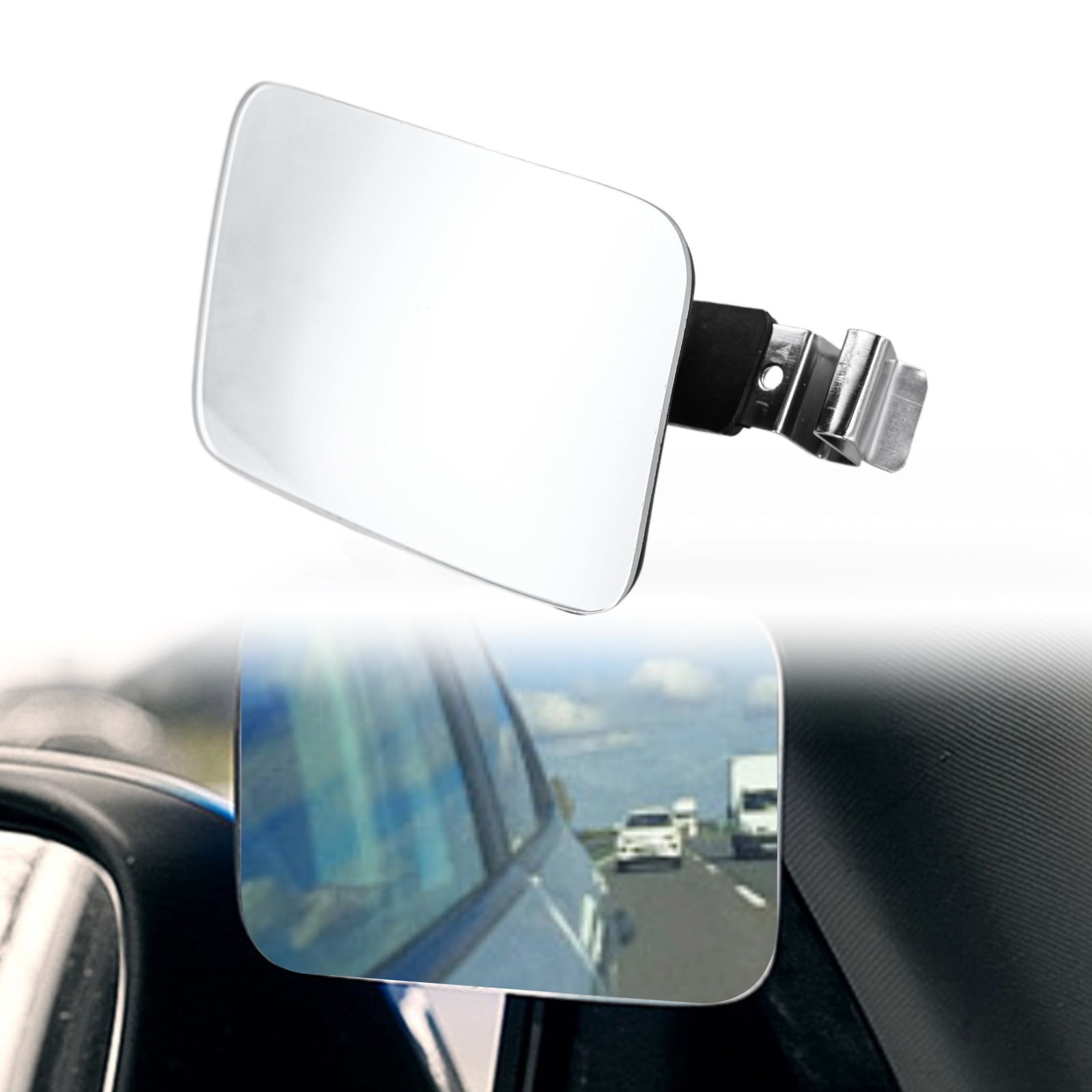 Car Interior Auxiliary Blind Spot Mirror 360° Wide-Angle Adjustable Hd ...