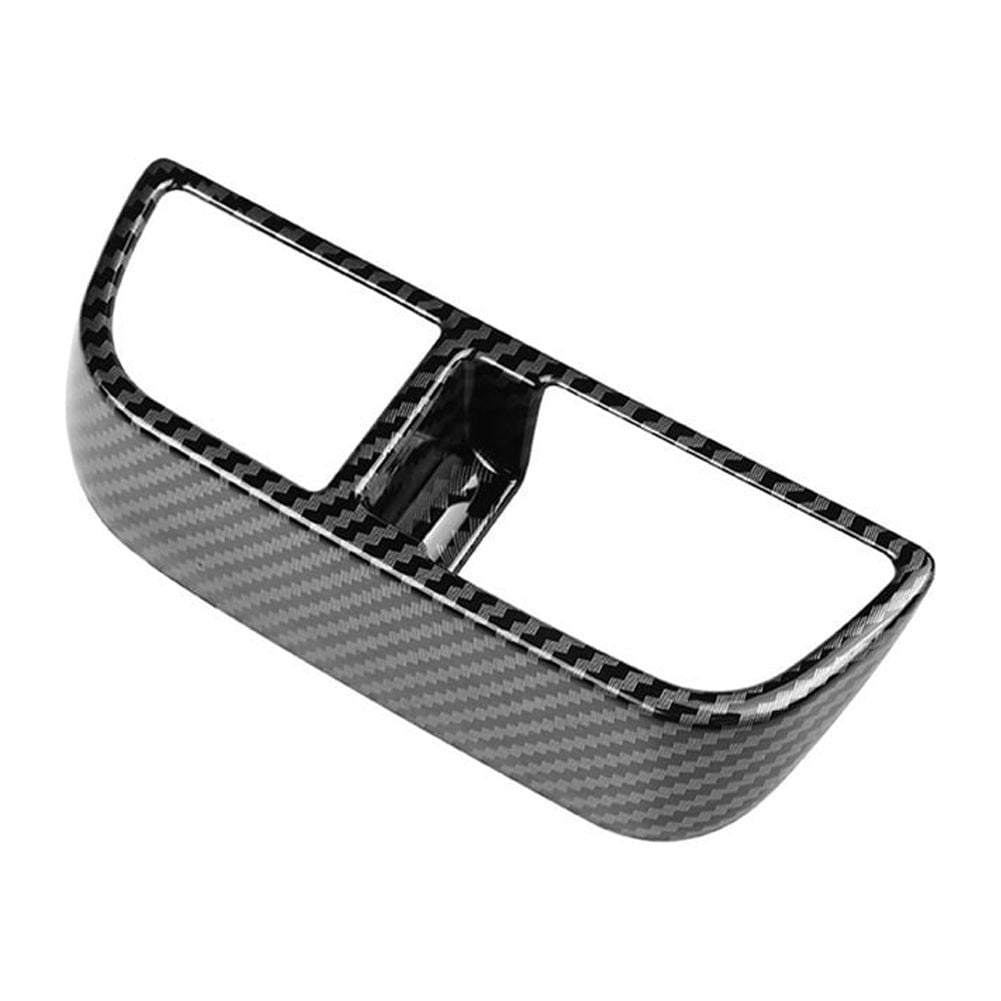 Car Interior Carbon Fiber Head Light Headlight Adjustment Switch Cover ...