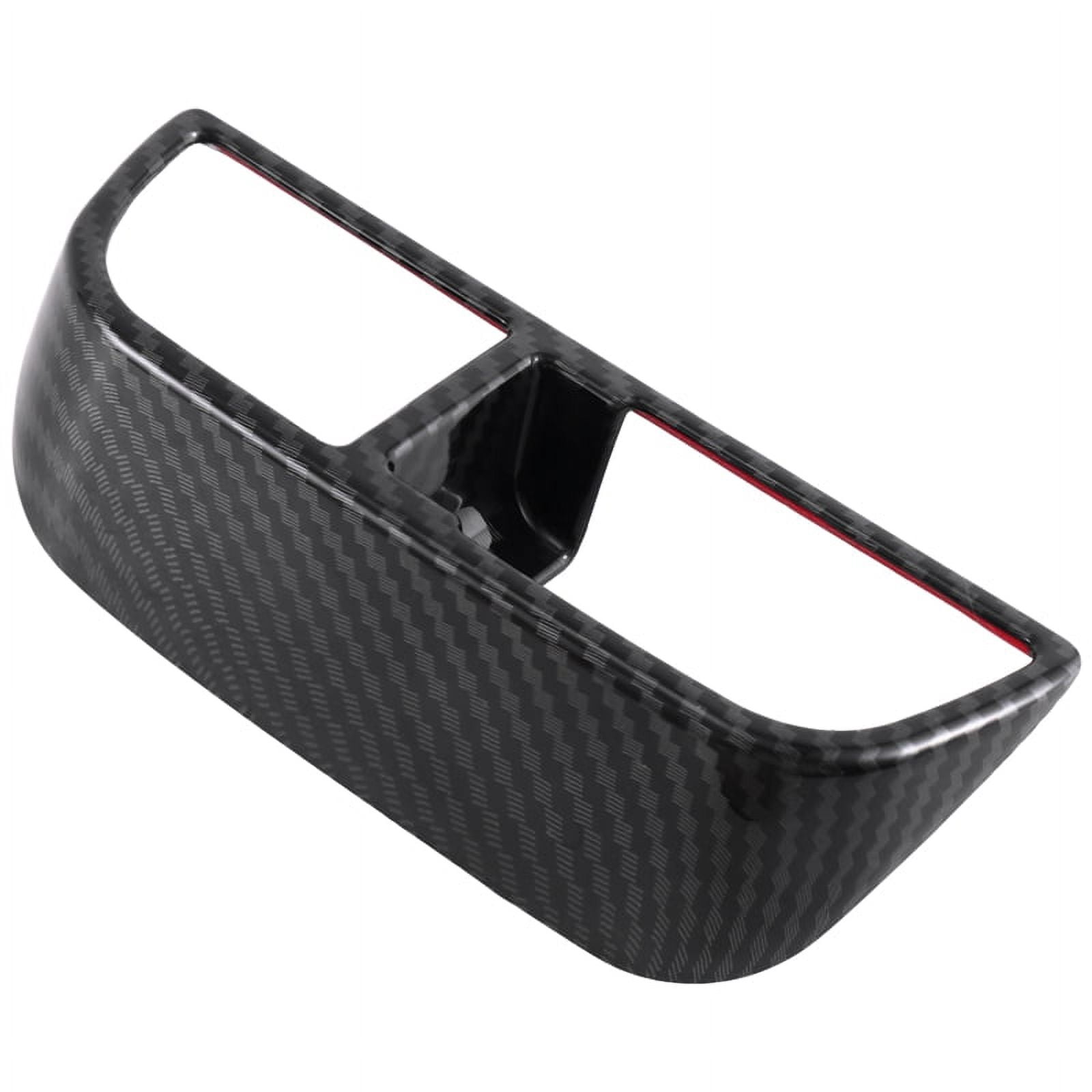 Car Interior Carbon Fiber Light Headlight Adjustment Switch Cover Trim ...