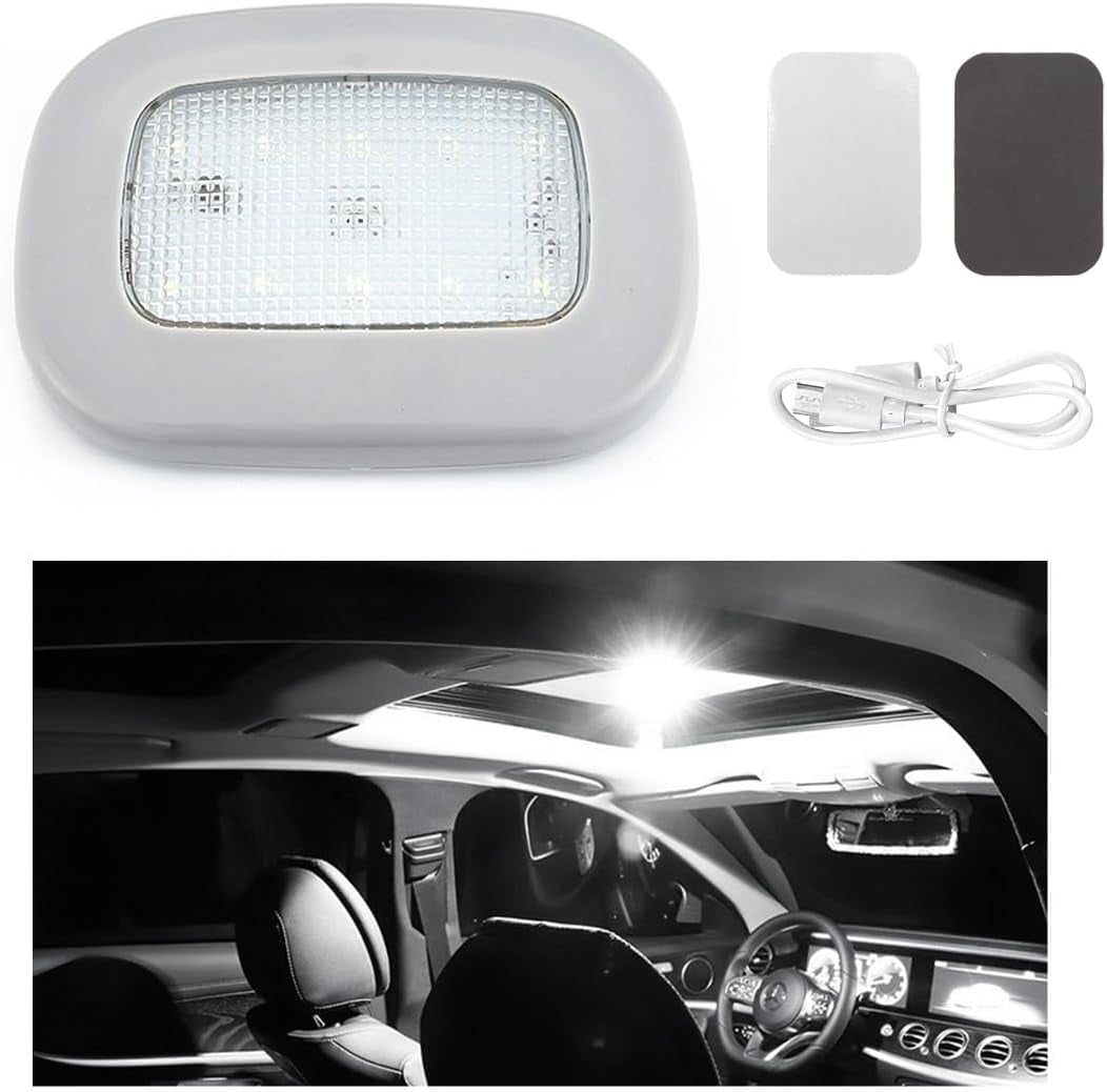 Car Interior Ceiling Roof Lights, Magnetic Rechargeable USB Wireless ...