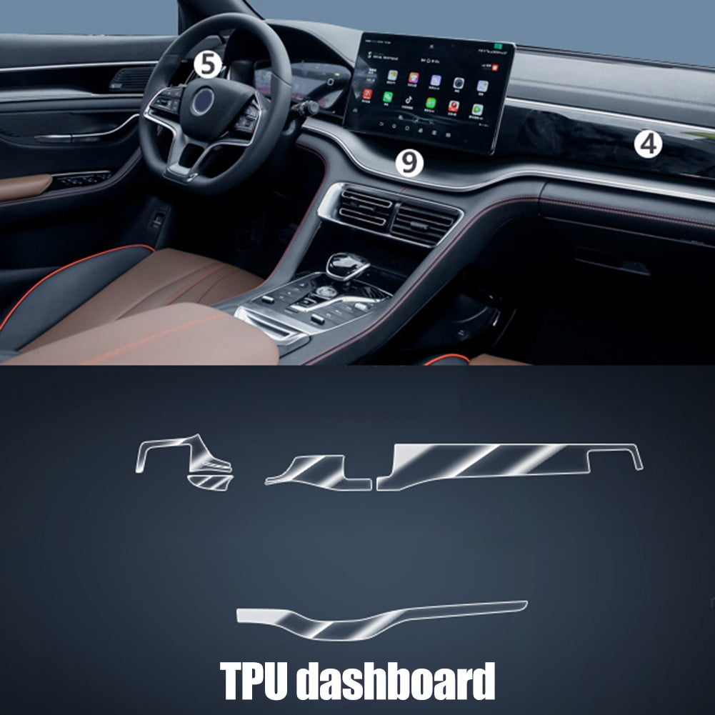 Car Interior Center Console Protective Film For BYD Song Plus 2020-2021 ...