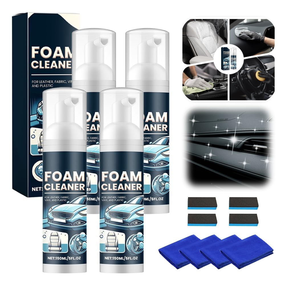 Car Interior Cleaner, 2025 New Large Capacity Vehicle Interior Polish ...