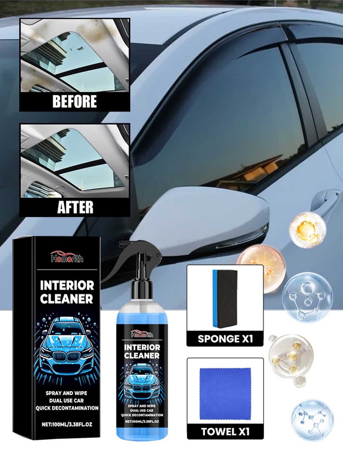 Car Interior Cleaner Spray 100ml - Long-Lasting Auto Detailing Formula ...