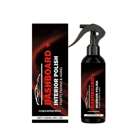 Car Interior Cleaner Spray, 120Ml Leather Plastic Polish With Stain ...