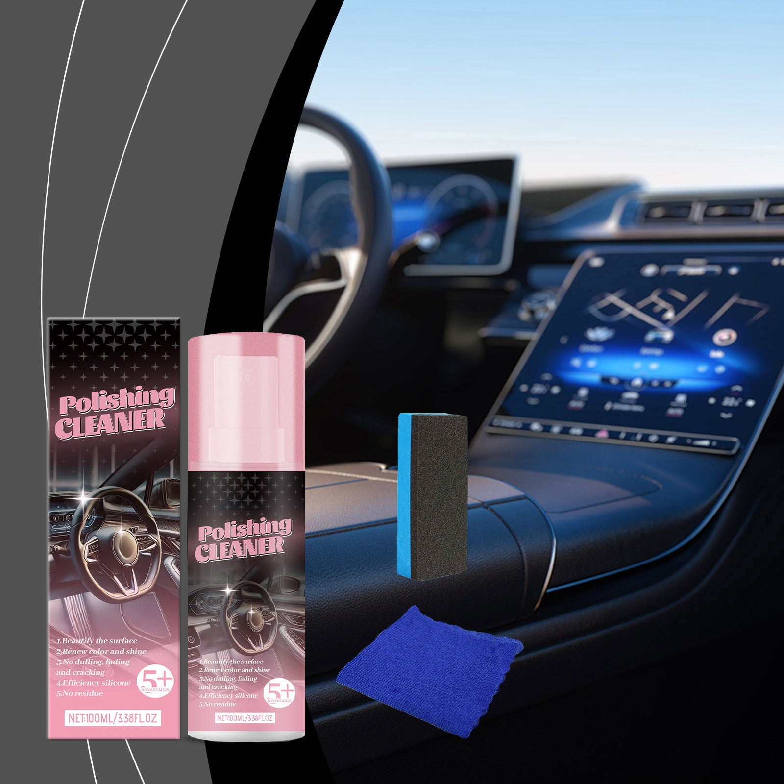 Car Interior Cleaner Vehicle Interior Polish Car Interior Detail ...