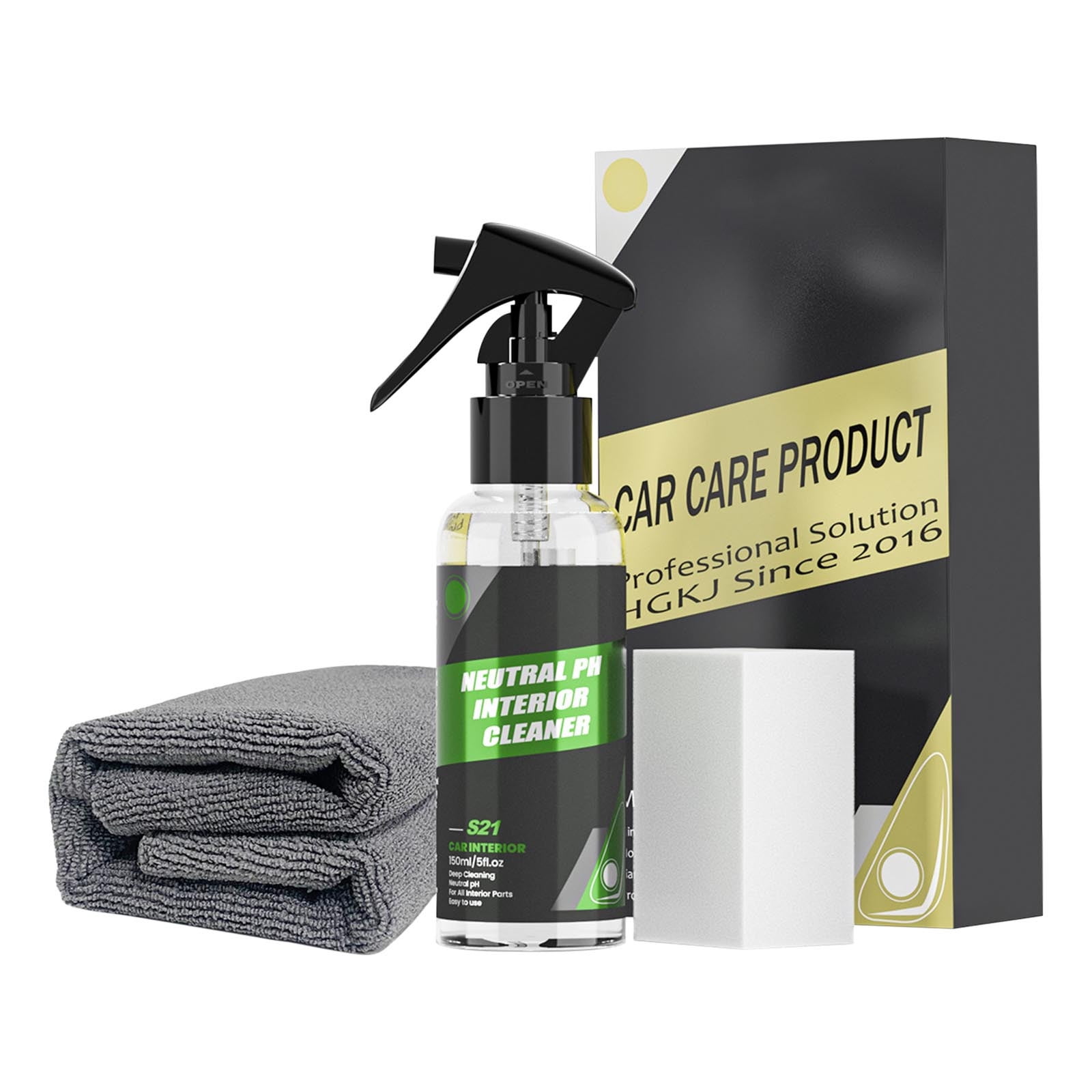 Car Interior Cleaning Kit,Professional Car Detailing Kit,Quick Plastic ...