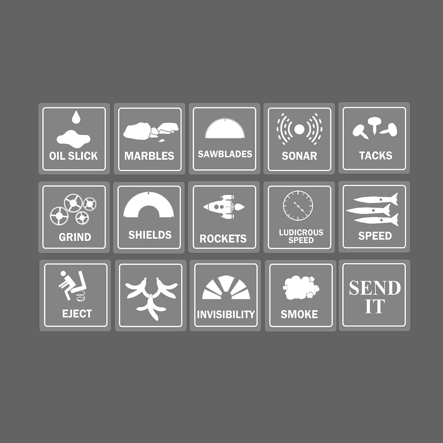 Car Interior Dash Switch Decals Truck Switch Labels Sticker 15 Patterns ...