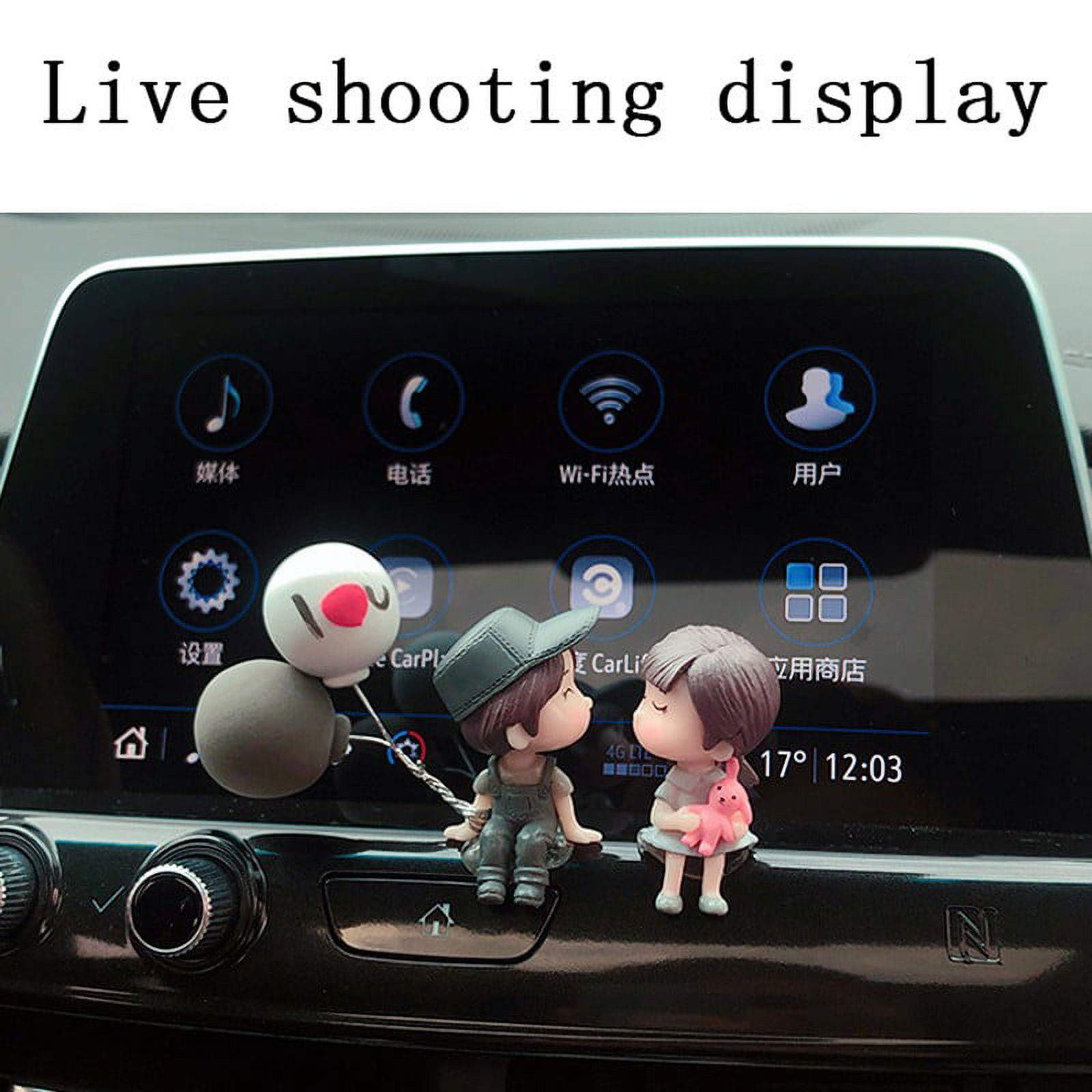 Car Interior Dashboard Accessories Cute Cartoon Couples Figure Ornament ...