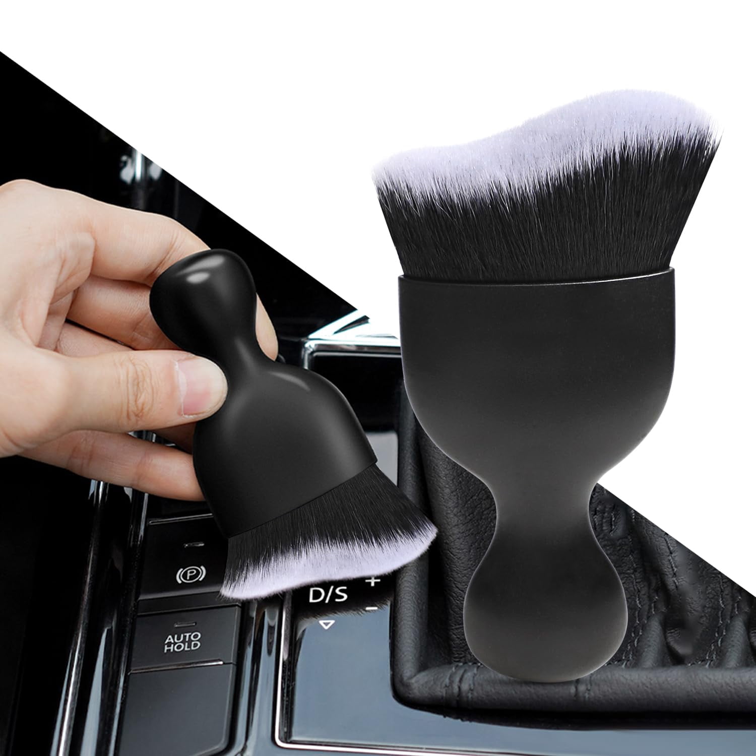 Car Interior Dust Brush, Car Detailing Brush, Soft Bristles Detailing ...