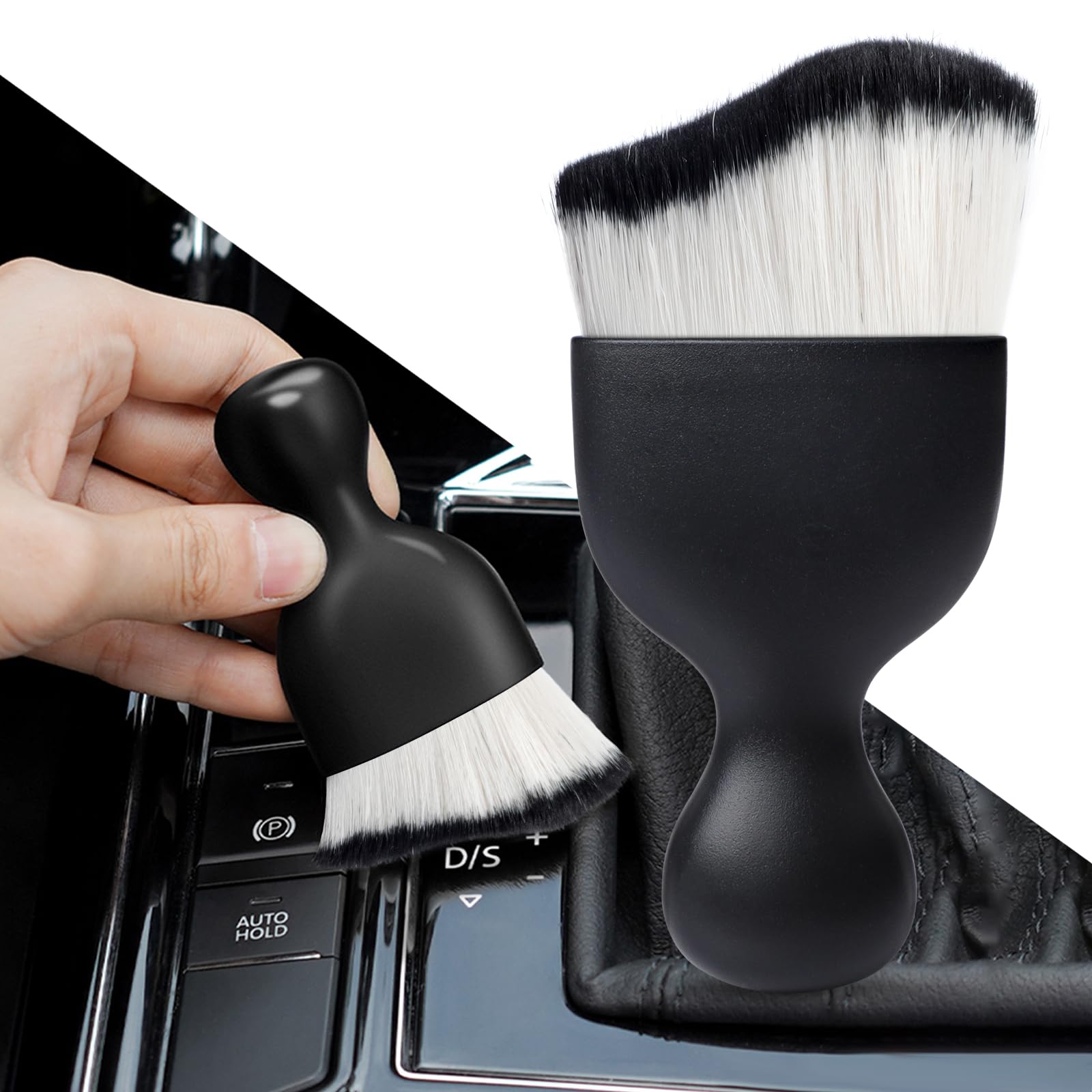 Car Interior Dust Brush, Car Detailing Brush, Soft Bristles Detailing ...