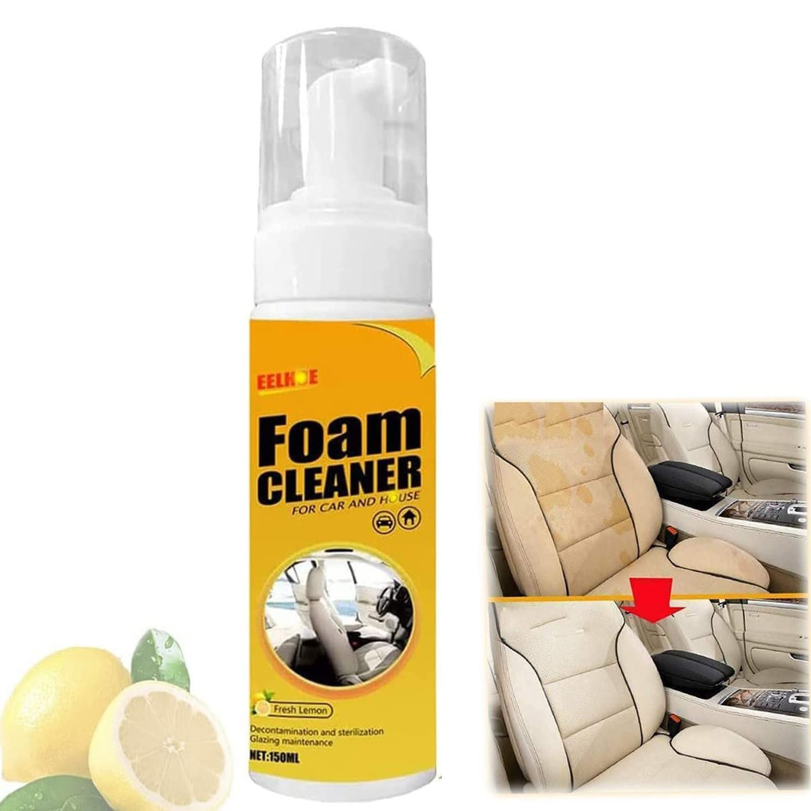 Car Interior Foam Cleaner 30/100ML – Multipurpose Stain Removal Spray, Upholstery Cleaner ...