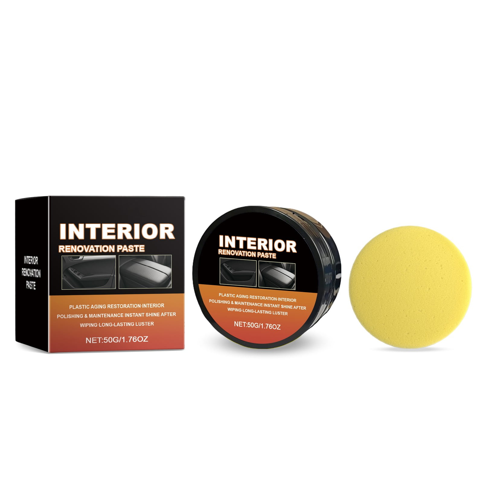 Car Interior Leather Renovation Cream Cleaning Maintenance Scratch ...