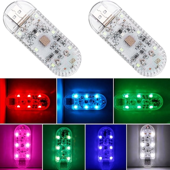 Car Interior Light,7 Color Car Lighting,Led Lights,Touch Type Lights ...