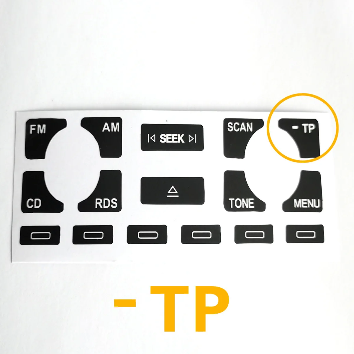 Car Interior Multimedia Radio Stereo Worn Peeling Button Repair ...