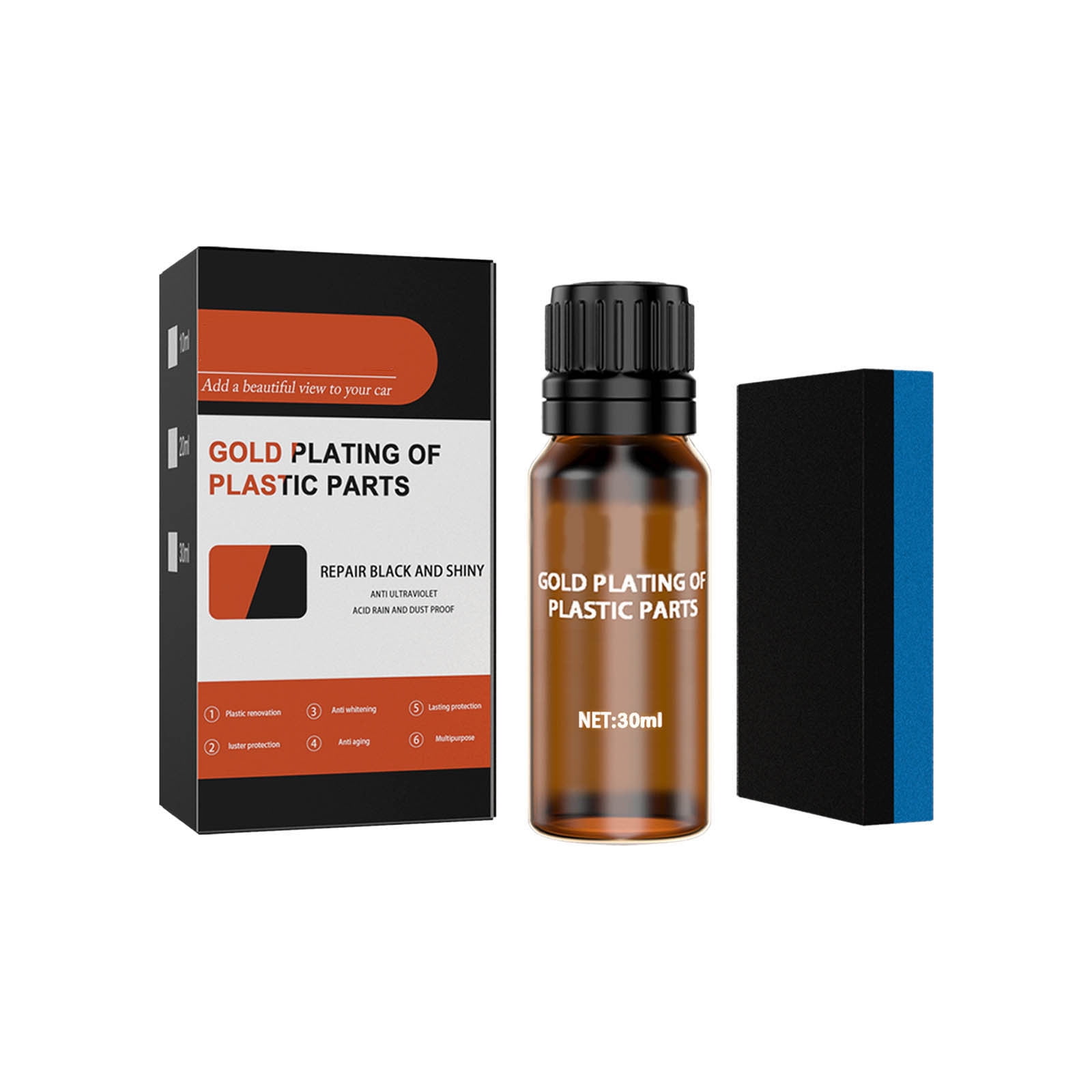 Car Interior Plastic Restorer & Crystal Coating Polish Kit – 10ml/20ml ...