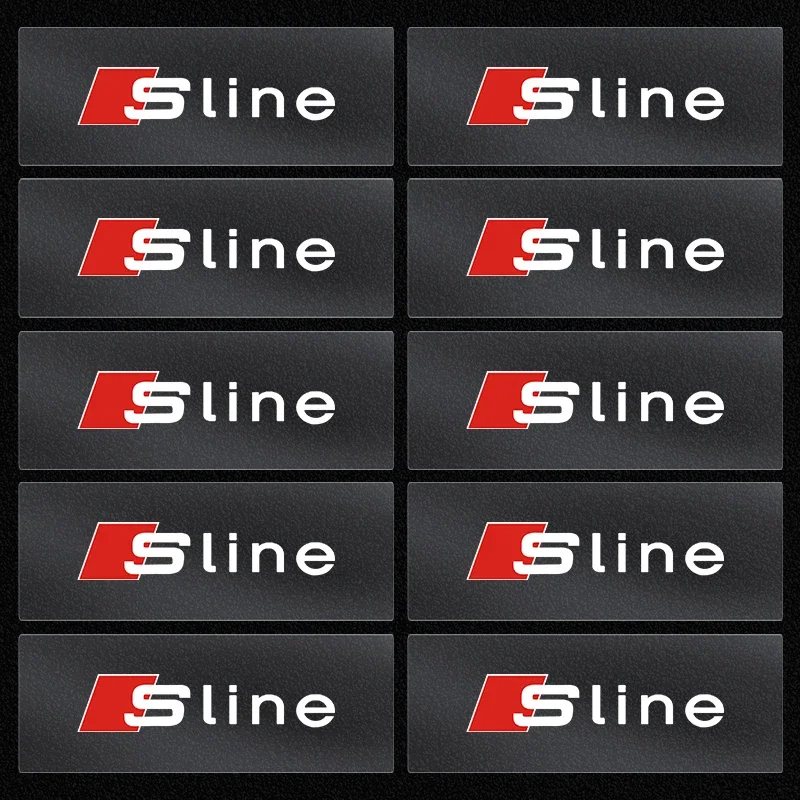 Car Interior Random Stickers Car Steering Wheel Decals For Audi Sline ...