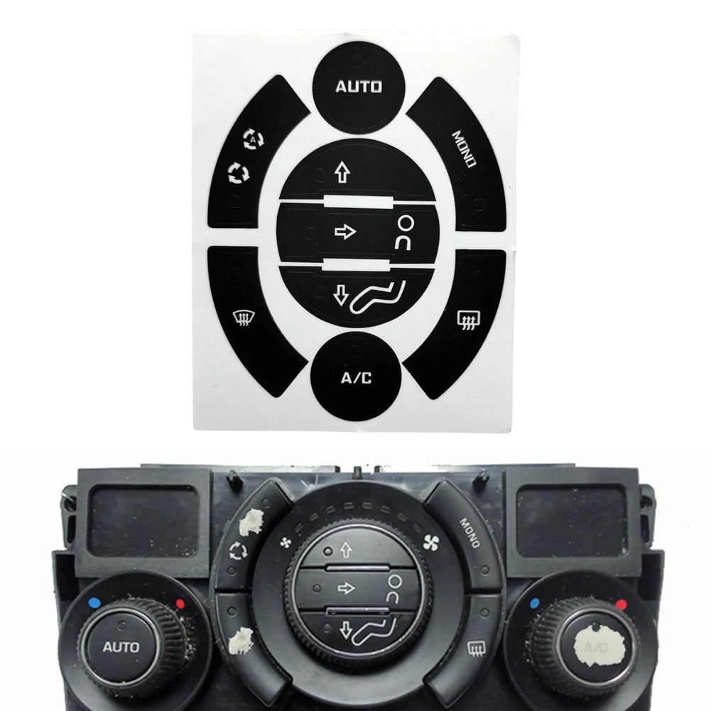 Car Interior Repair A C Climate Buttons Push Button Overlay Automotive ...