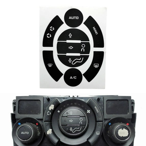 Car Interior Repair A C Climate Buttons Push Button Overlay Automotive ...
