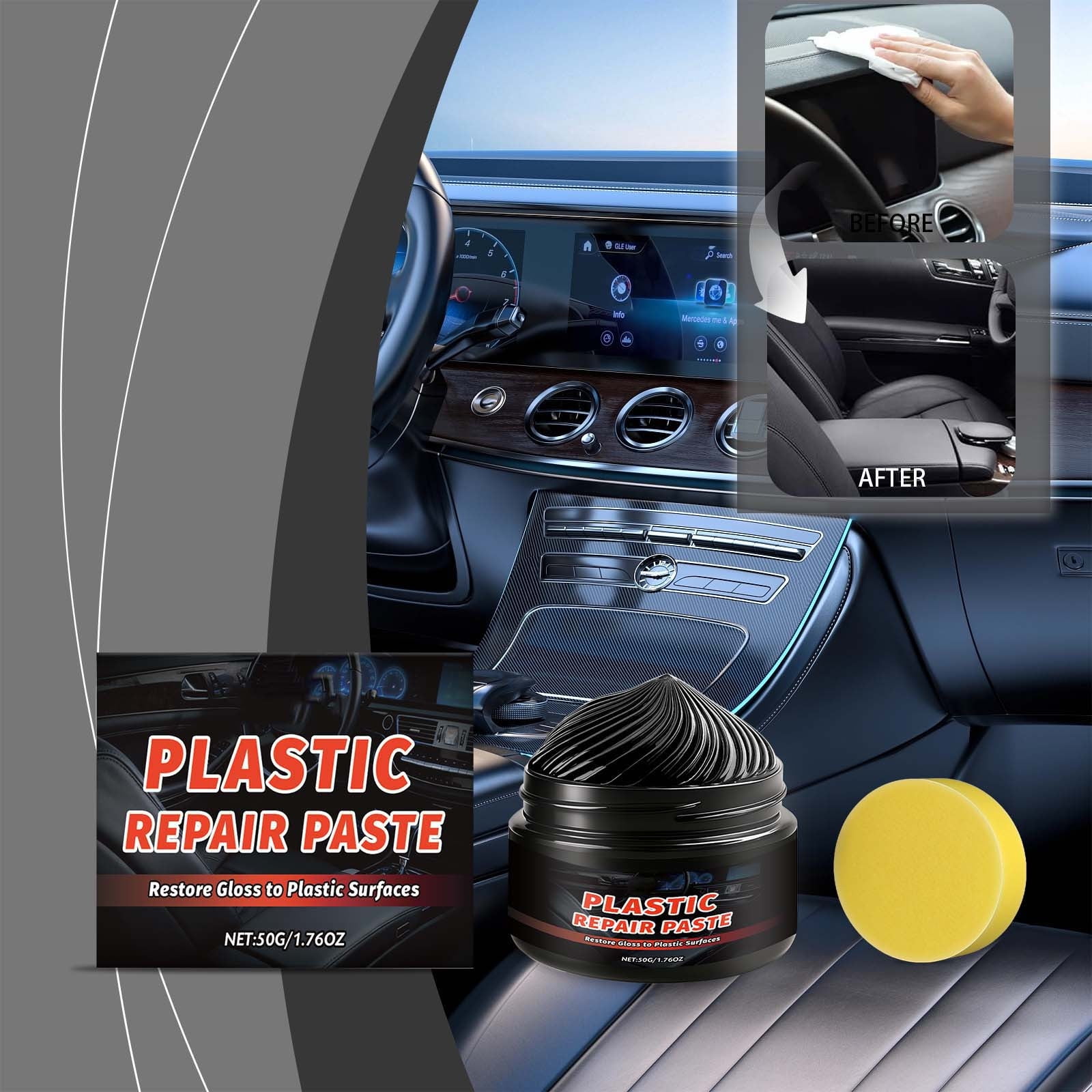 Car Interior Restoration Paste 50g – Plastic Trim , Dashboard , Long ...