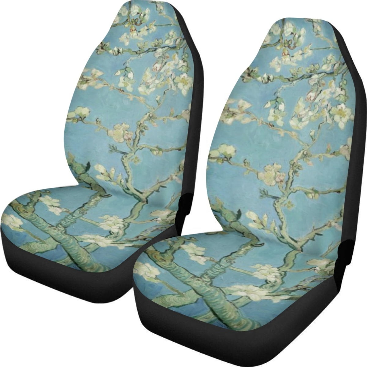 Car Interior Seat Covers Van Gogh Oil Painting Plum Blossom Pattern ...