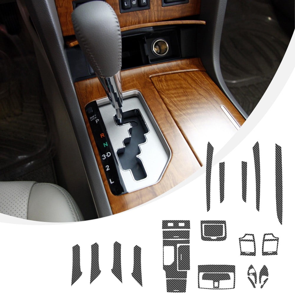 Car Interior Stickers For Toyota-Camry 06-11 3D Carbon Fiber Black Car ...