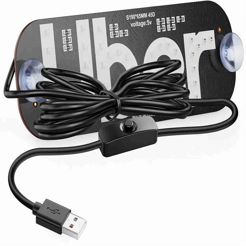 Car Interior Stickers Light Signs for Car, Glow Green Led Sign for Car ...