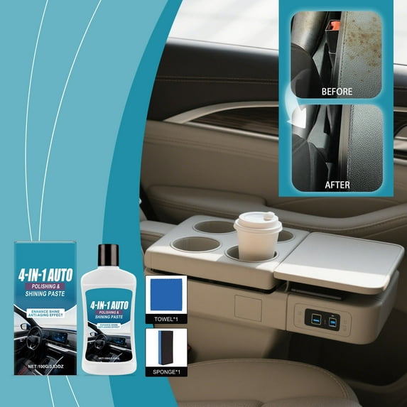 Car Interior and Exterior Multi-Material Cleaner and Restorer ...