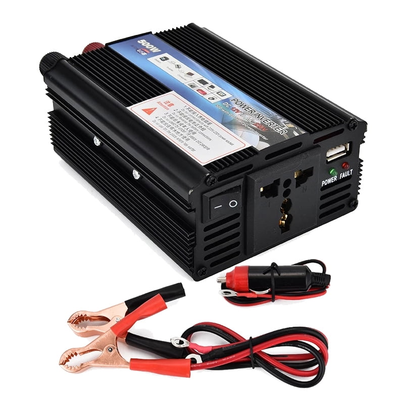 Car Inverter 500W Auto Converter 12V To 110V 220V Cigarette Lighter ...