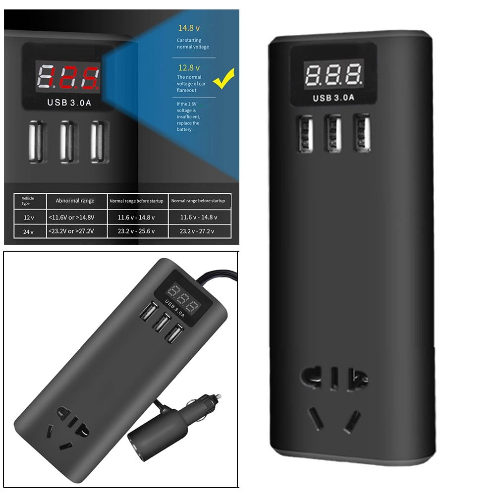 Car Inverter Power Inverter 12V To 110V Car Outlet Adapter 12V Inverter ...