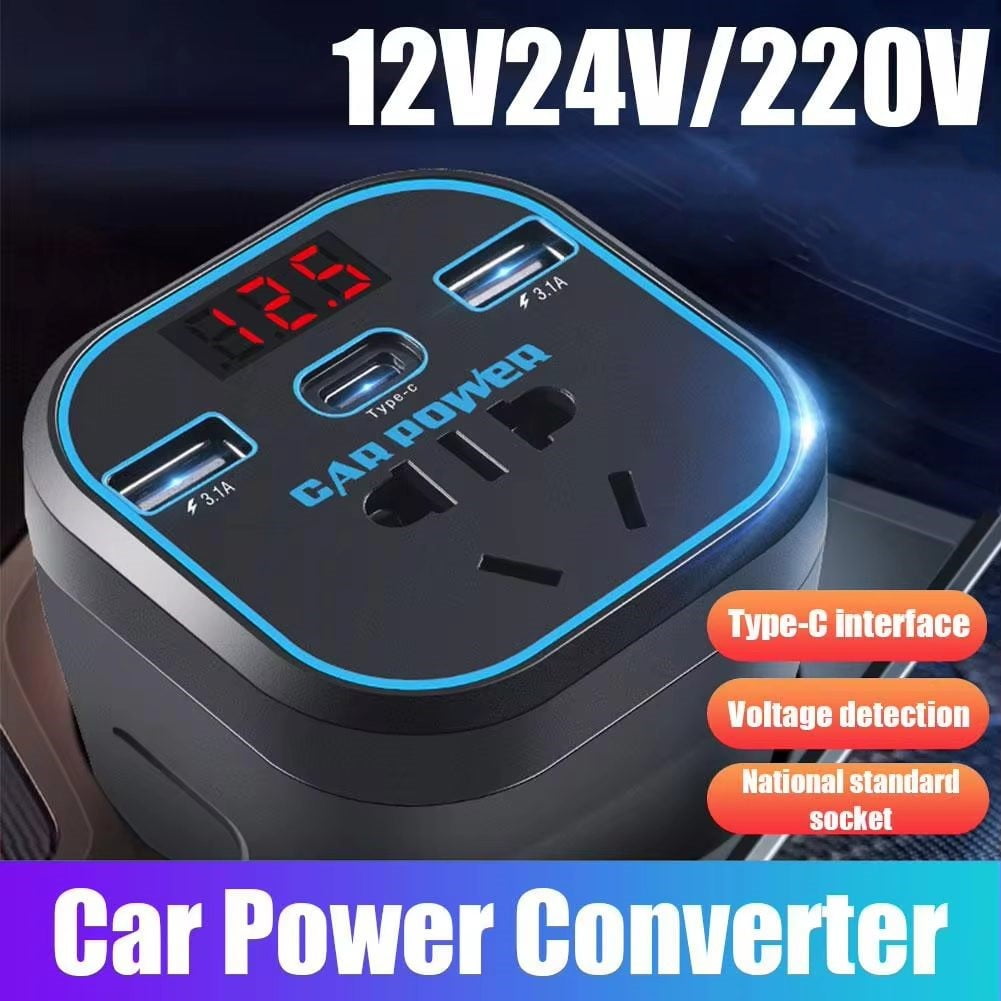 Car Inverter Power Inverter 12V To 110V Car Outlet Adapter 12V Inverter ...