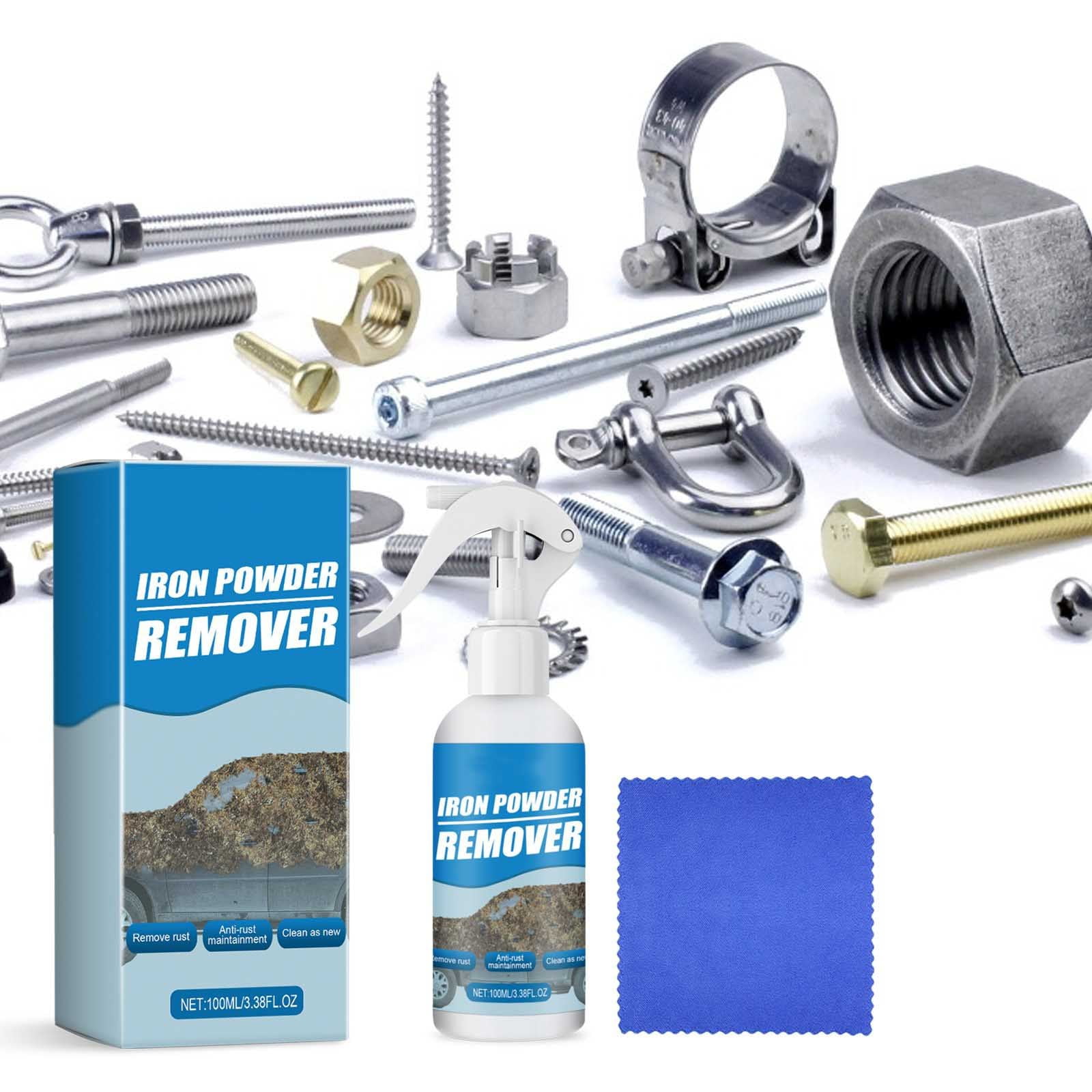 Car Iron Powder Rust Removal Spray | Deep Penetrating Rust Dissolver ...
