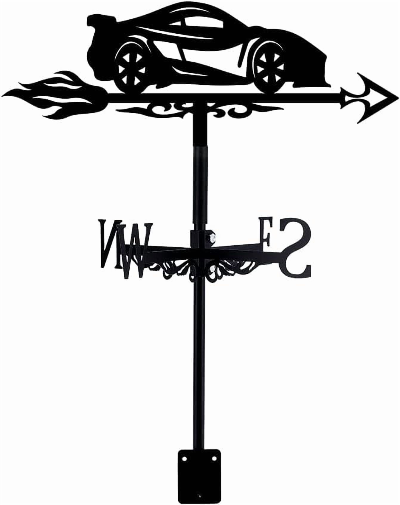 Car Iron Wind Vane Weathervane Roof Garden Direction Sign - Walmart.com