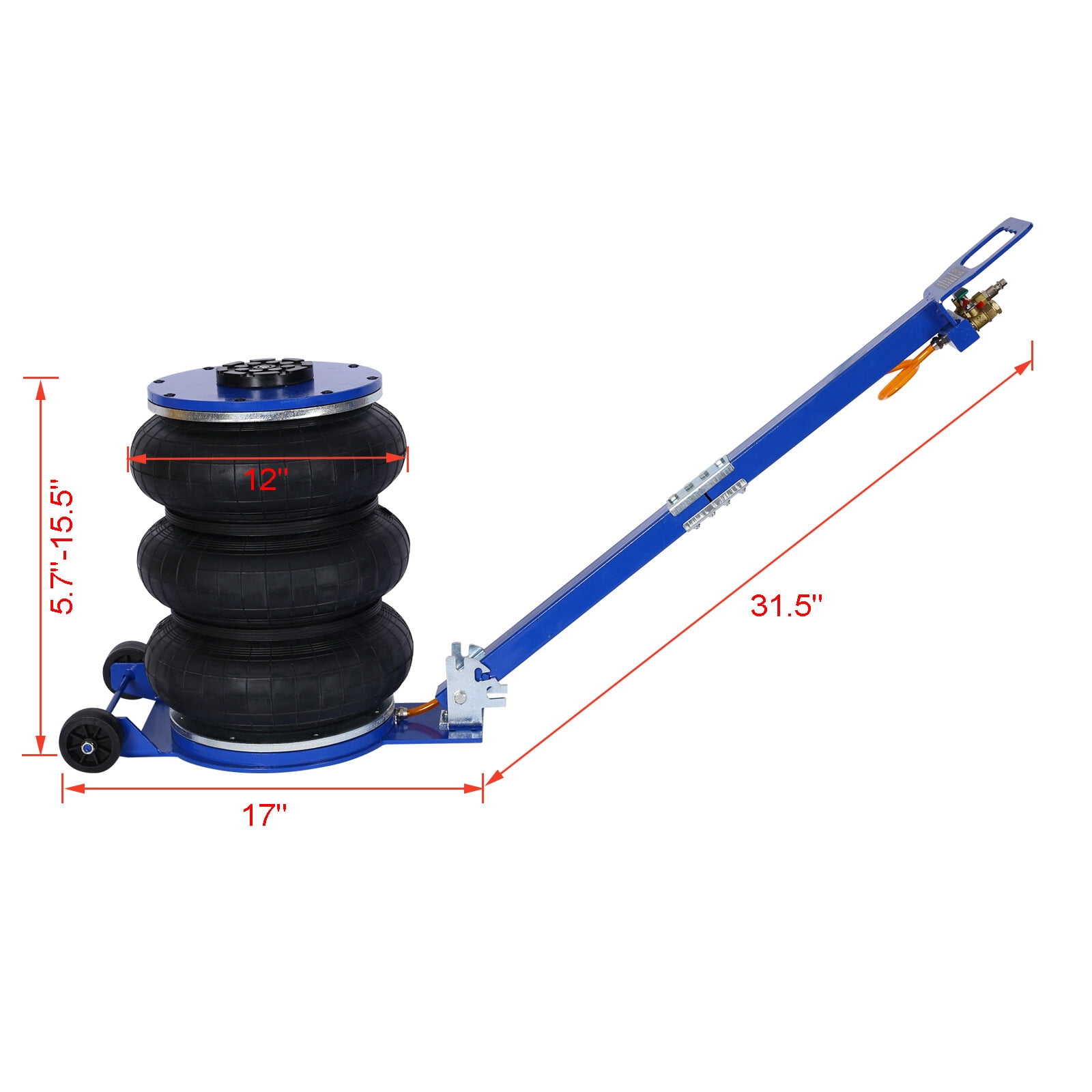 Car Jack 5T Triple Bag Air Jack ,Pneumatic Jack 3 bag ,lifting 16in ...